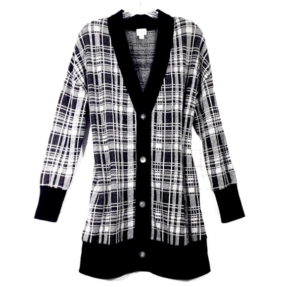 peyton jensen | Sweaters | Peyton Jensen Plaid Cardigan | Poshmark